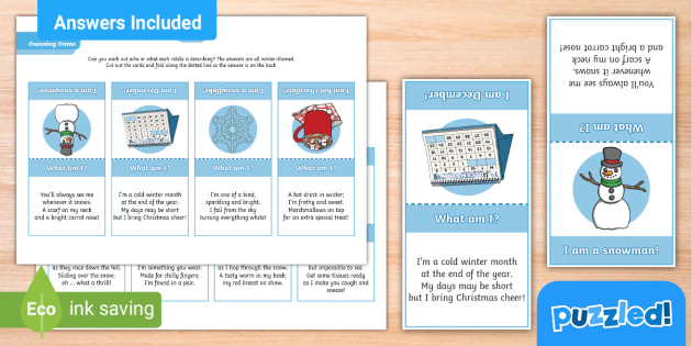 Winter Puzzles | twinkl.co.uk