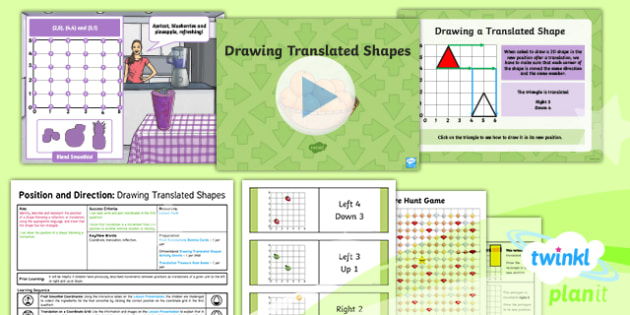 PlanIt Maths Y5 Position and Direction Lesson Pack Translation and ...