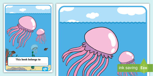 FREE! - Jellyfish Book Cover (teacher made)