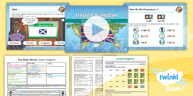 👉 PlanIt Year 4 Spanish Lesson: United Kingdom