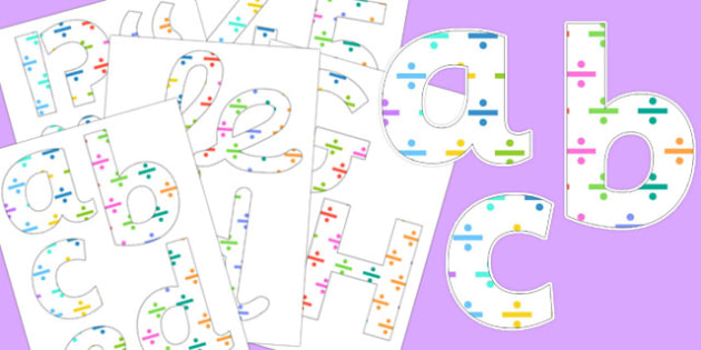 Division Themed Display Lettering