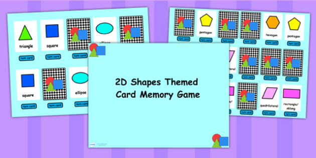 2D Shape Matching Cards _ 2D shape matching game – BZZDA