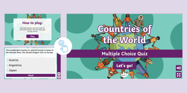 Harmony Week Countries of the World Multiple Choice Quiz