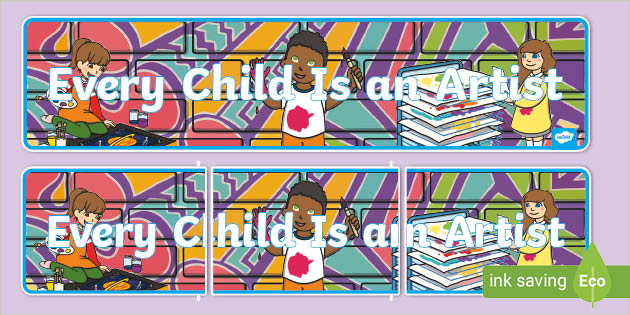 Visual Arts Classroom Banner (teacher made)