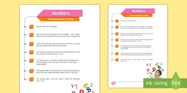 * NEW * Numbers Team Building Activity