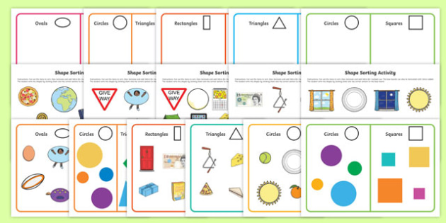 Workstation Pack Shape Sorting Activity Pack