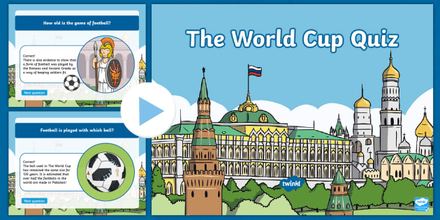 The World Cup Quiz PowerPoint (teacher made)