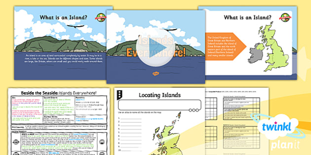 Geography: Beside the Seaside: Islands Everywhere Year 2 Lesson Pack 5