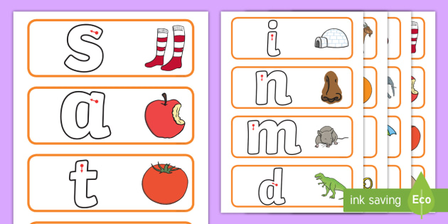 Australia Phase 2 Sounds and Image Letter Formation Cards - Phase 3 Sounds