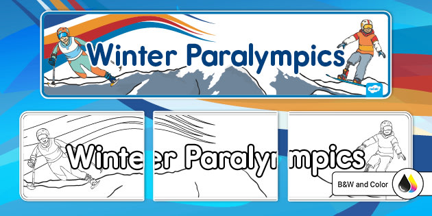 Winter Paralympics Banner Resource for Kids | Twinkl USA