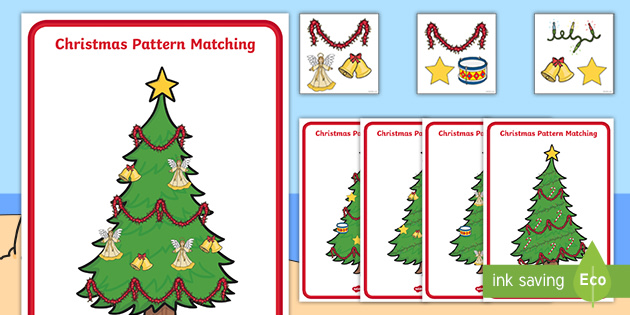 Christmas Pattern Matching (teacher made)