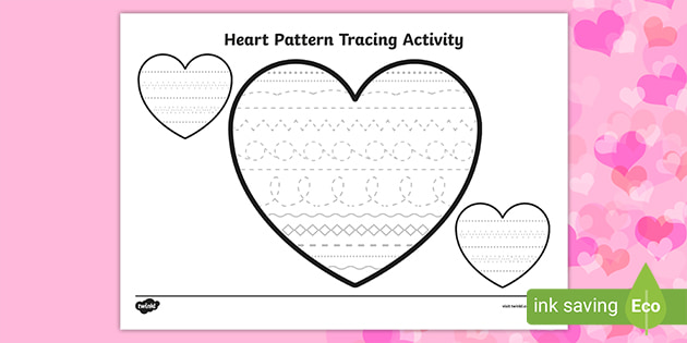 Heart Pattern Tracing Activity (teacher made)