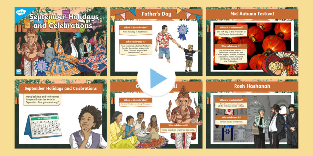 September Holidays and Celebrations PowerPoint
