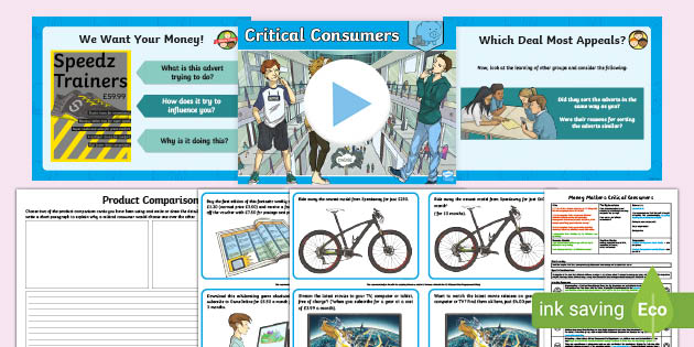 PSHE and Citizenship UKS2 Money Matters Lesson 2: Critical Consumers Lesson