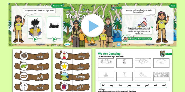 Phonics: Level 4: Week 3: Lesson 3 Pack: Consonant Blends