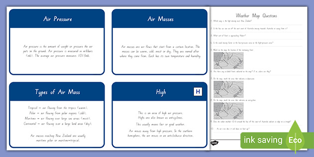 Weather Map Activity (Teacher-Made)