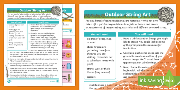 Outdoor String Art (teacher made)