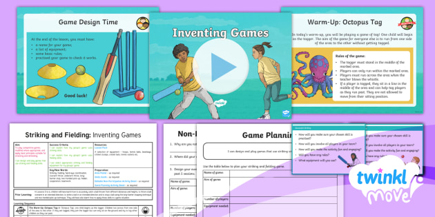 Inventing Games - Year 3 PE Striking & Fielding Lesson