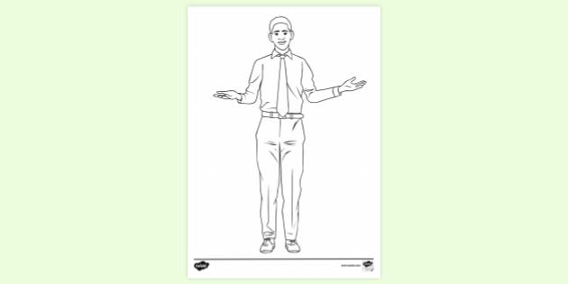 FREE! - Male Teacher Colouring | Colouring Sheets