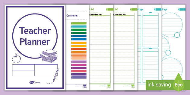 Teacher Planner – 2021-2022 – Lesson Plan Calendar