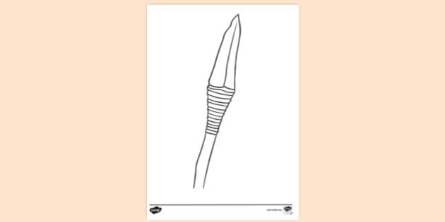FREE! - Stone Tools Colouring Sheet | Colouring Sheets