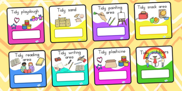 Tidy Up Job Cards - tidying, class management, cleaning, job