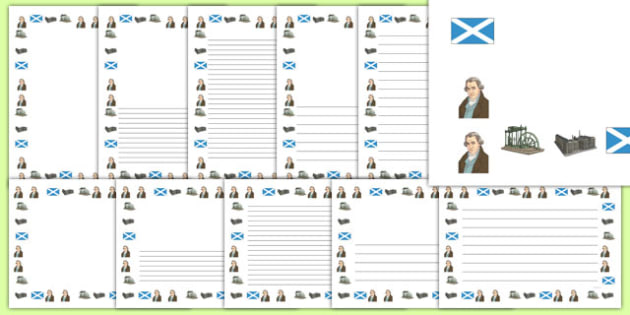 Scottish Significant Individuals James Watt Page Borders