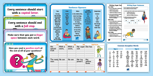 KS1 Writing Super Sentences Bumper Resource Pack