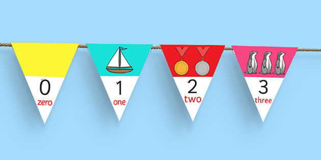 0-30 Number Line Bunting (teacher made)