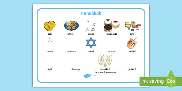 Hanukkah Word Mat (teacher made)