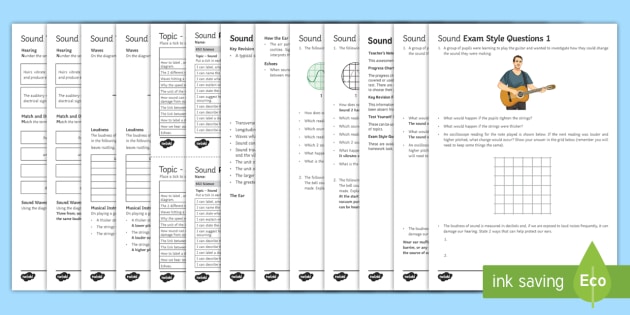 Sound Revision Pack Ks3 Science Waves Physics Beyond