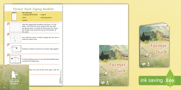 FREE! - 'Farmer Duck' Zigzag Booklet (teacher made)
