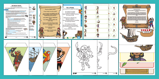 Set Sail for School:EYFS Pirate Transition Day Resource Pack