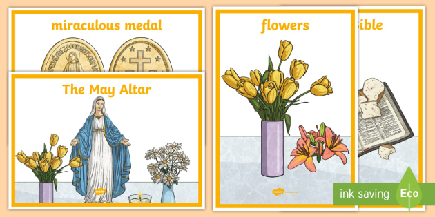 Classroom May Altar Display Posters | Religion Resources