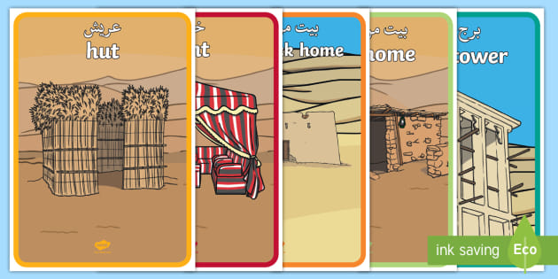 Old Homes of the UAE Display Posters Arabic/English