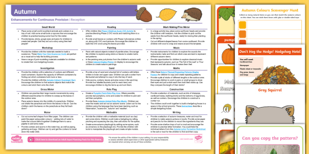 Autumn Reception Activities | twinkl.co.uk