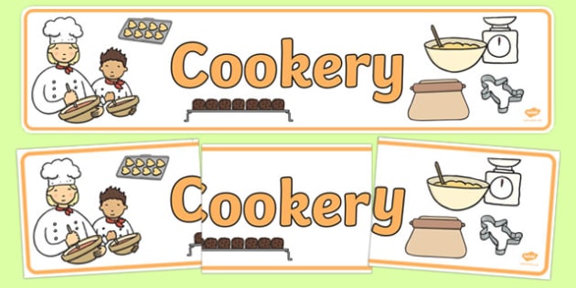 FREE! - Cookery Display Banner (teacher made)
