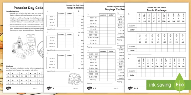 Pancake Day Mathematics • Twinkl.ca