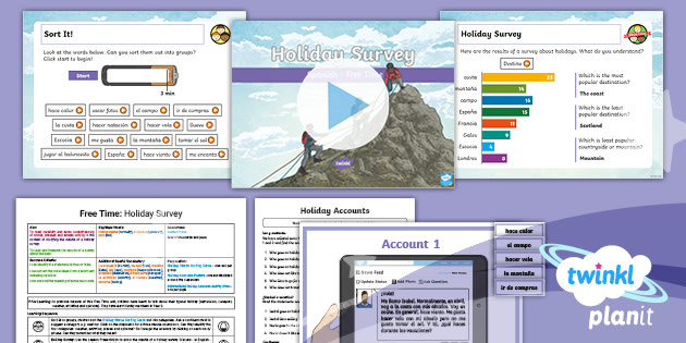 👉 PlanIt Year 4 Spanish Lesson: Holiday Survey