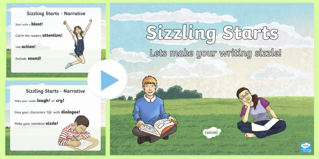 Sizzling Starts Narrative Writing PowerPoint - Australia Resource Sizzling Starts Narrative Writing PowerPoint - Australia Resource