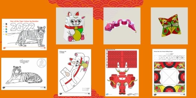 Chinese New Year Craft and Color Pack (teacher made)