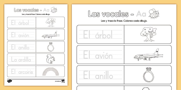 Spanish Vowels Activities | twinkl.com