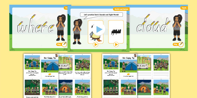 NZ Phonics: Level 5: Week 8: Lesson 5: 'ou' saying /ow/