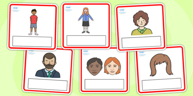 Editable My Body Cards