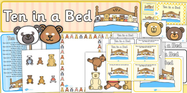 Ten in a Bed Resource Pack (teacher made)