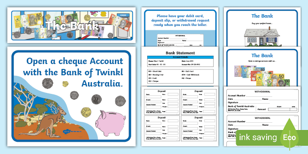 Australian Banking and Money Dramatic Play Pack - Role Play