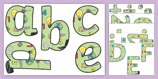 👉 STEM Display Lettering - Australian Resources