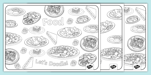 Food Doodle Activities | twinkl.co.uk