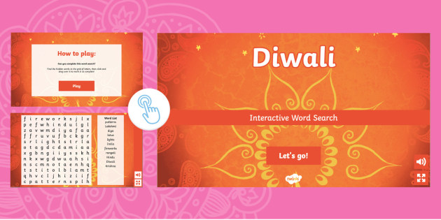 Diwali Interactive Word Search