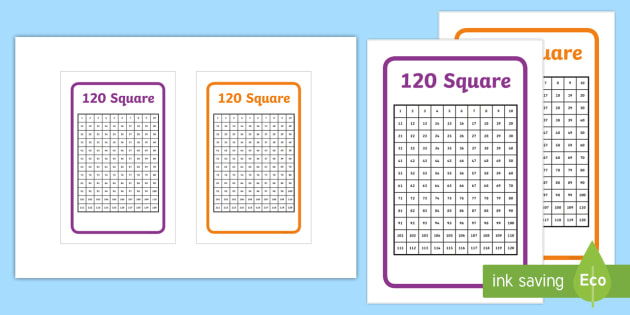 👉 120 Number Square IKEA Tolsby/Fiestad Frame